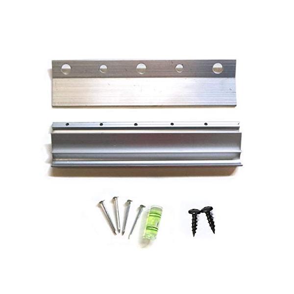 アパートメントハンガー・シルバー 5インチ 07601・・Size:5インチStyle:アパートメントハンガー・5インチ・ハングマンアパートメントハンガー本体（額用1本・壁用1本）、額用ネジ2本、壁用細釘4本、水平器1個・素材：アルミ