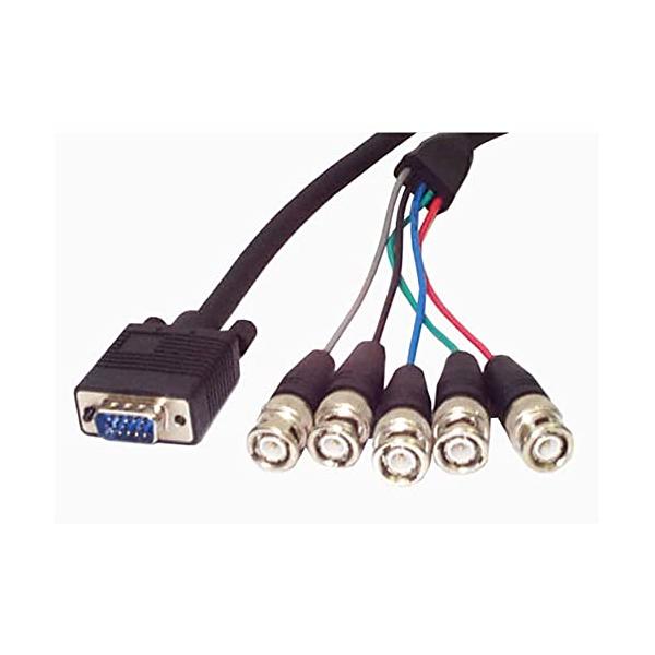 BNC オス・ブラック 6 feet VGABNC5・・Style:BNC オス・使うのも取り付けるのも簡単・StarTech.comによる全使用期間