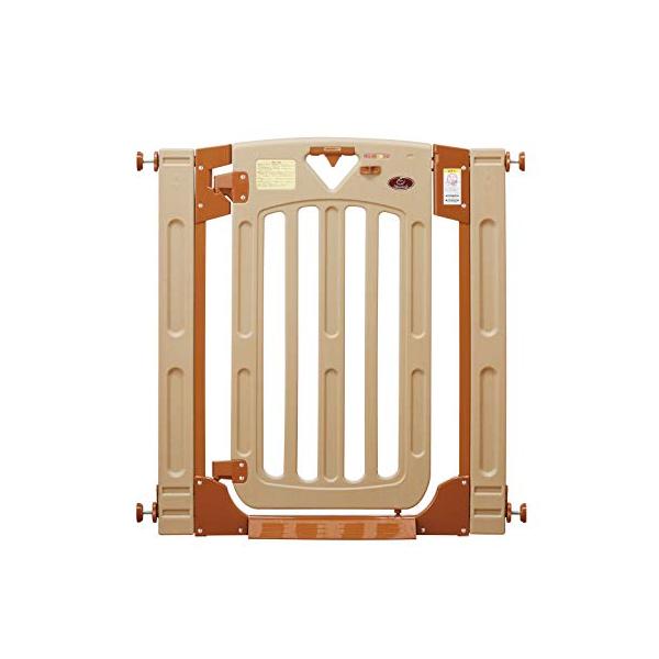 ゲート本体・ブラウン 1個 (x 1) ・・Color:ブラウンStyle:ゲート本体・幅木対応の扉開閉・ダブルロックの突っ張り式ブローゲート・取り付け幅67~91cm×奥行3×高さ91cm・対象年齢:~満2歳・ダブルロック・[本体サイズ]...