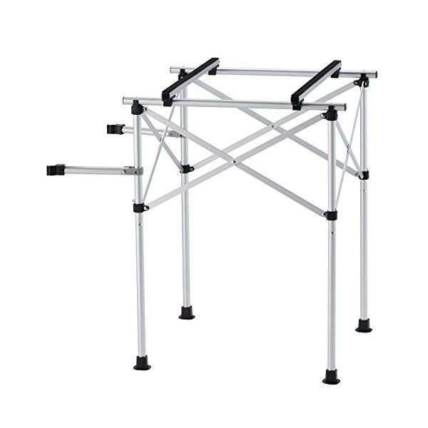 ・シルバー one 2000031265・サイズ:使用時/約55×55×33.5/70(h)cm・重量:約1.5kg・材質:アルミニウム、他・機能:2段階高さ調節・付属品:収納ケース