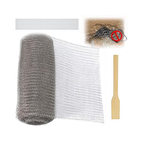 ・グレー 長さ3m 幅12.7cm JZ-020・・WidthRange:12.7cmLengthRange:3m・【サイズ】アンチラットネット12.7cm * 3m、木製シャベル*1、ケーブルタイ*10。通常の商品とは異なり、2層ステンレ...