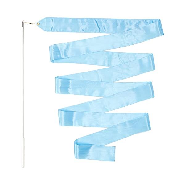 ・サックスブルー 長さ3m以上 MJ760S・・Color:サックスブルー・サイズ:リボン/長さ3m以上　スティック/長さ50cm 径1cm円錐・素材:リボン/レーヨン スティック/グラスファイバー グリップ/ラバー