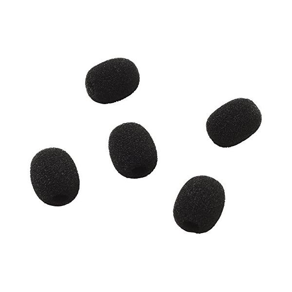 ・5個セット 黒 高さ 2cm、幅 1cm　内径0.5cm　深さ 1.5cm GN155209・サイズ：高さ 2cm、幅 1cm　内径0.5cm　深さ 1.5cm　色：黒　用途：ピンマイクカバー スポンジ（写真使用例 SONY ECM-PC...