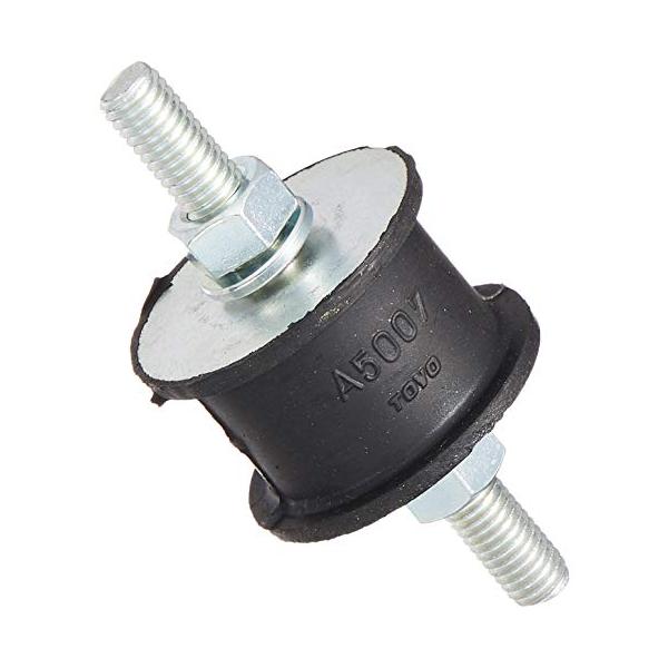 両ボルト・ブラック 最大荷重835N TA507・・Size:最大荷重835NStyle:両ボルト・ねじ寸法:M8×1.25・ばね定数(N/mm):225.0・許容荷重(kgf):85.2・外寸(mm):38・ゴム高さ(mm):25