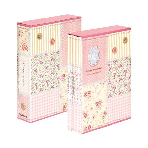 ポケットアルバム・ピンク L 5PL-270-31-P・・Color:ピンク・本体寸法:タテ288×ヨコ206×背巾60mm・本体重量:694g・表紙:印刷コーティングボード表紙・印刷ポリプロピレン貼り5冊ソフトボックス入・L判用3段ポケッ...