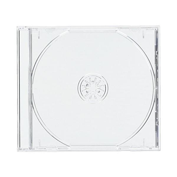 ・透明(クリアー)  AM-CDS1C・・Color:透明(クリアー)PatternName:単品・10mm厚 標準サイズ 1枚収納 X10個・バックインレイ、フロントカード収納可・ディスク固定部の形状見直しで爪折防止・業務用パッケージ(破...