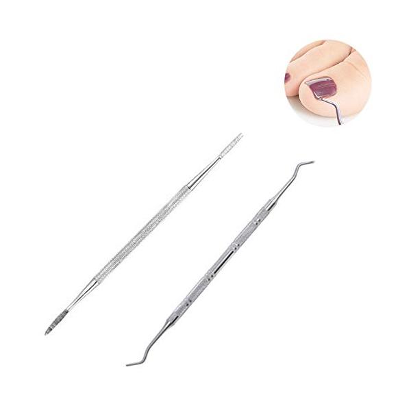 ツール・2点セット  ・・Color:2点セット・高品質のステンレススチールから作られています、防錆に強くて、滑り止めて、消毒が簡単です。・爪リフターは曲がっているタイプと真っ直ぐタイプ2種類あります。滑り止めデザインのハンドルは、持ちやす...