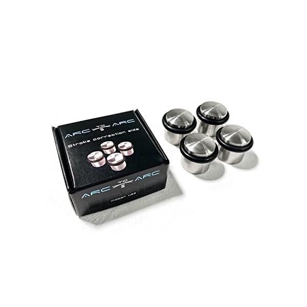 Wellstroke Indoor Tee (4pc)・シルバー  WPPLOT・室内でパター練習を行うための重りつきのインドアティーになります こちらを活用して自宅でより精度の高いパッティング練習を行うことができます・【使い方】別売りのW...