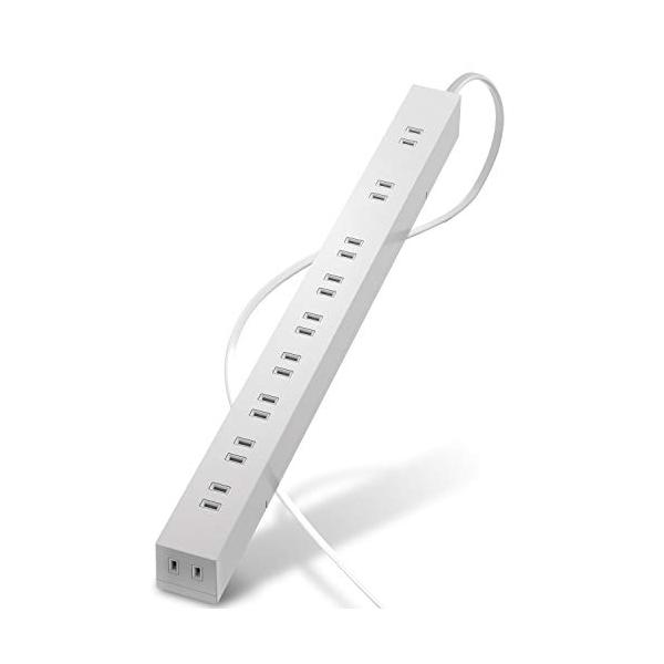 (1) 単品・ホワイト 2m ECT-0102WH・倒れにくく、壁などに吊れて固定できる便利な10口タップ。・熱に強い二重構造ケースを採用したタップです。・プラグ仕様は2ピン式で、差込口は便利な10個口タイプです。・差込口には耐熱性に優れた...