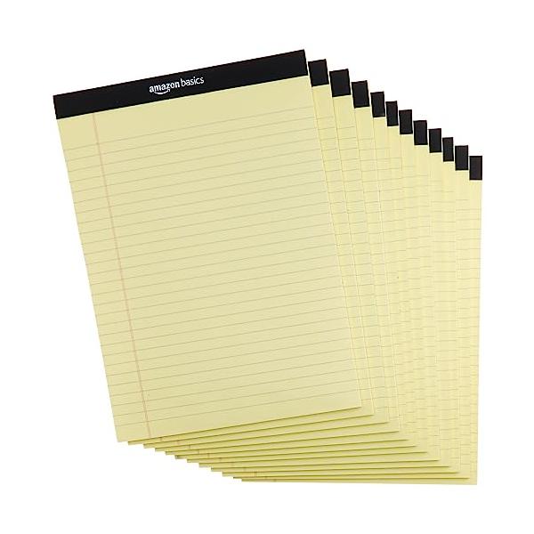 ・イエロー 30×22cm 192233043081・・Size:30×22cmColor:イエローPatternName:単品・50枚綴りの黄色のリーガルパッド12冊セットです。・リーガル/ワイド罫(8.7mm間隔)なので、大きな文字で書...