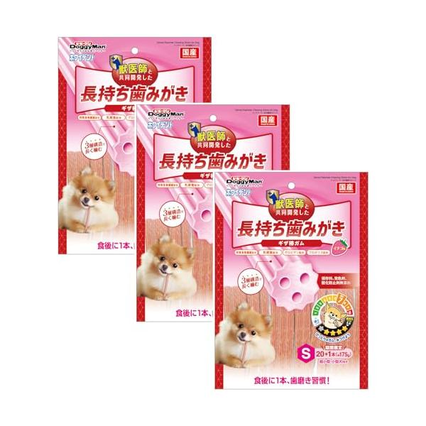 イチゴ味 Sサイズ-/-/9002088493003・Style:イチゴ味 Sサイズ・パッケージ個数:1・●ワンちゃんの歯の構造、噛み方を熟知した獣医師と共同開発したオリジナル3層構造の長持ち歯みがきガム。・●3つのブラッシング層(ギザギザ...