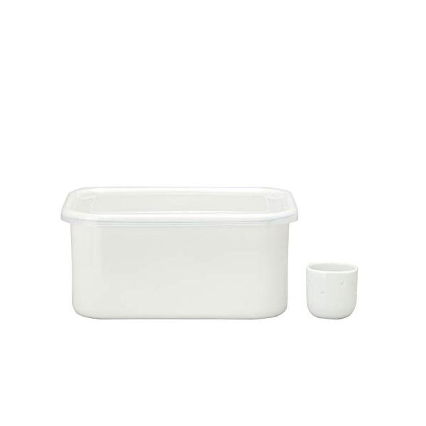 ・ホワイト 3.2L TK-32・・Size:3.2L・素材・材質:本体/琺瑯 フタ/ポリエチレン(EVA樹脂) 水取器/磁器・乾燥ぬか1kgでつくるぬか床用・本体重量:本体/約930g 水取器/約65g・生産国:日本・容量:3.2L