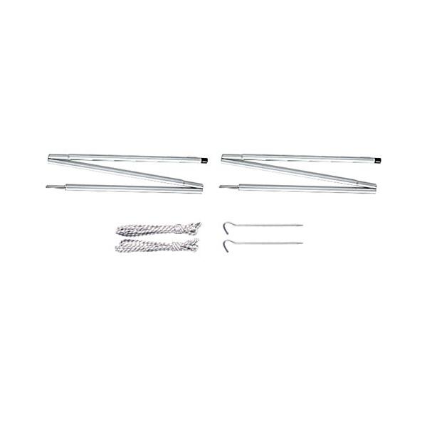アップライトポールセット・無 F TP-090・ポール：A6061　ロープ：PP（径3.5mm）　ペグ：A7075・重量：0.56kg