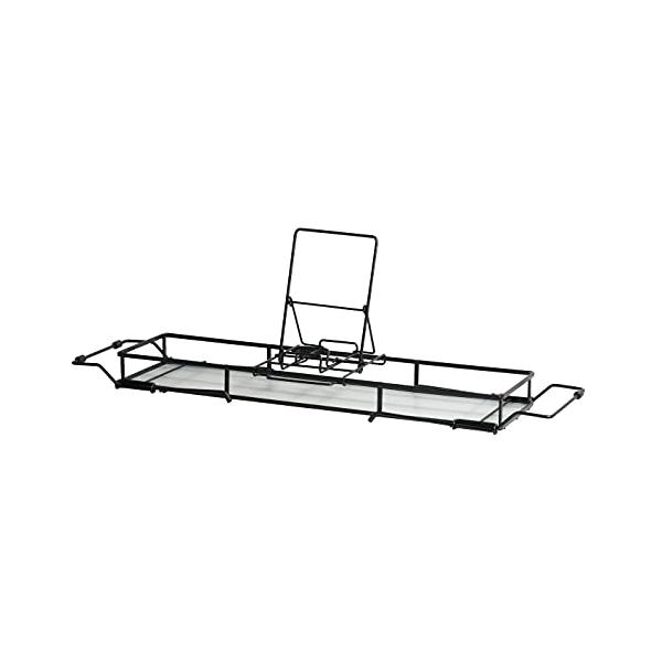 シンプル・ブラック 幅63.5〜81.5×奥行15×高さ5cm AZ-5120・・Color:ブラック・製品サイズ:(約)幅63.5〜81.5×奥行15×高さ5cm(スタンド含まず)、製品重量:(約)0.83kg、耐荷重:(約)3kg・素材...