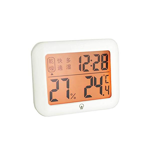 モダン・ホワイト 新タイプ TN-NEOND-WH・・Color:ホワイトSize:新タイプ・温度・湿度が日宇と目でわかる♪・シンプルなデザインでインテリアの邪魔にならない♪・バックライト機能で暗所でも明るく見やすい！・壁掛けフック穴、マグ...
