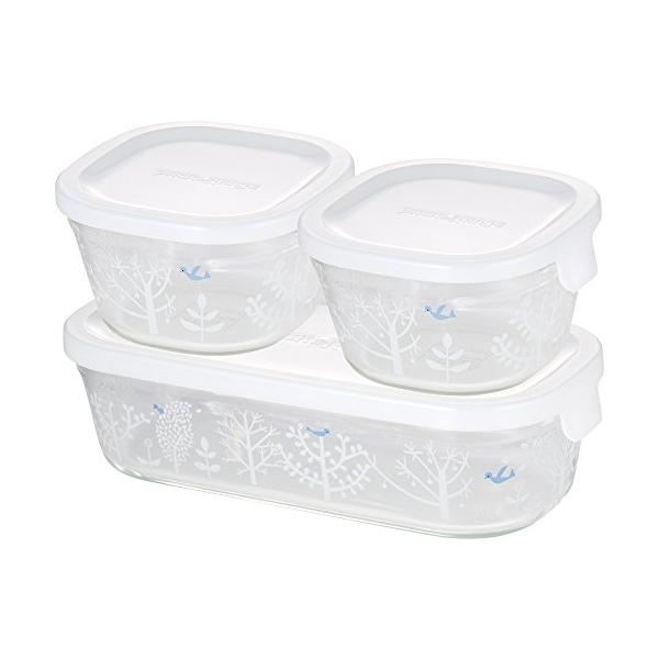 保存容器のみのセット・シンジカトウ - Petit bois 200ml×2個、500ml×1個 PS-PRNSNC31・・Color:シンジカトウ - Petit boisStyle:保存容器のみのセットPatternName:17) 3...