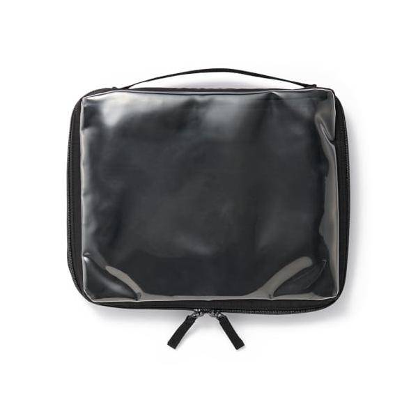 ブラック/ワイド/NDG09A3A・Color:ブラックSize:ワイド・パッケージ個数:1・カラー:黒・サイズ:約幅280×高さ220×マチ35mm・6穴リング式・仕様・混率:表地:ナイロン、裏地:ポリエステル、TPU