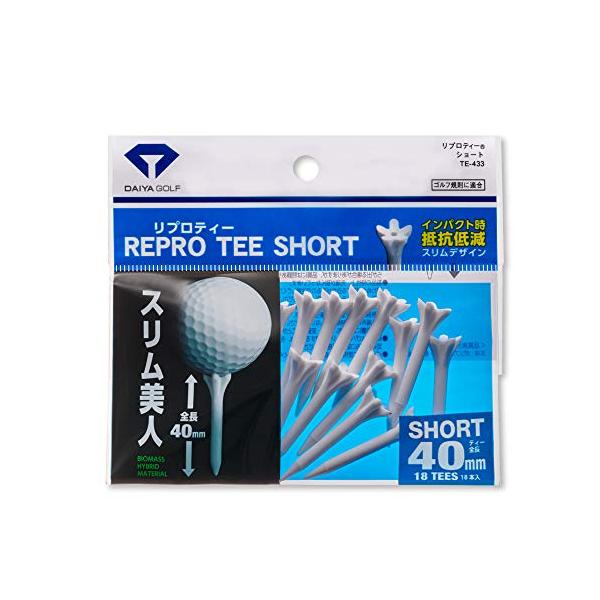ショート(全長40mm)・ホワイト 40mm TE-433・・Color:ホワイトStyle:ショート(全長40mm)PatternName:単品・環境に優しいバイオマス素材を使用したゴルフティー・インパクト時の抵抗を削減しつつ見た目も美し...