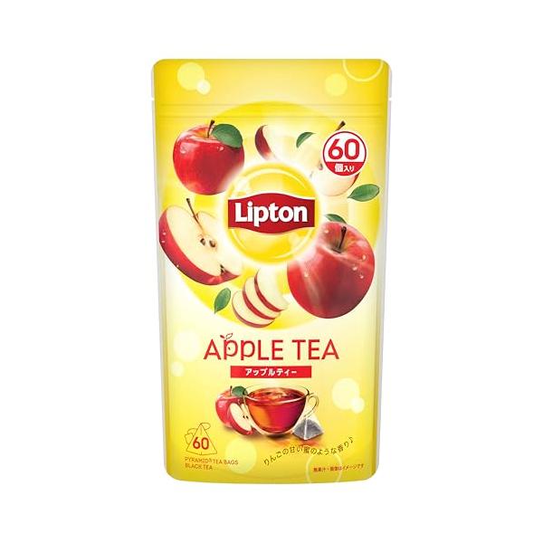 FlavorName:アップル60袋・原材料：紅茶(インドネシア、ケニア)/香料、(一部にりんごを含む)・商品サイズ(高さx奥行x幅):26cm×7cm×15cm