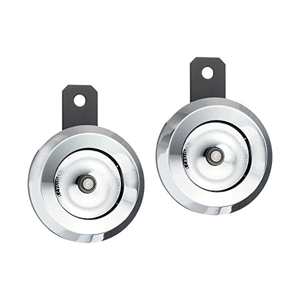 デュアルホーン・クロームメッキ  YFD-80・生産国:日本・付属品:専用ハーネス・定格電圧:DC12V 音圧(dB):105~115dB カラー:クロームメッキ・車検対応