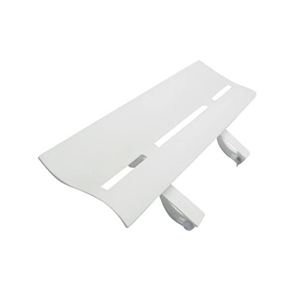 2)エアコン用 かぜよけエアーウィング・ホワイト  AW16-021-01・本体サイズ:縦12×横50×高さ3.3cm・材質:本体=ポリプロピレン、アダプター=ABS樹脂・アダプターサイズ:縦4×横34cm(粘着テープ貼り付け済)・本体重量...