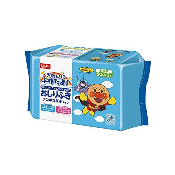 ・ 60シート (x 3) ・日本製。パッチテスト済み。・成分の99.9％が純水でできた、限りなく水に近いおしりふきです。・パラベン・PG・IPBC・アルコール・香料・着色料無添加。お肌にやさしい弱酸性です。・こすらずすっきりうんちの汚れを...