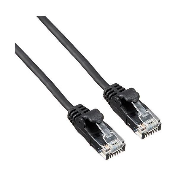 CAT5e準拠・ブラック 5ｍ LD-CTY/BK5・・Size:5ｍStyle:CAT5e準拠Color:ブラック・配線スッキリ。取り回しがしやすいやわらかLANケーブル。100BASE-TXだけでなく、1000BASE-Tでも転送ロスが...
