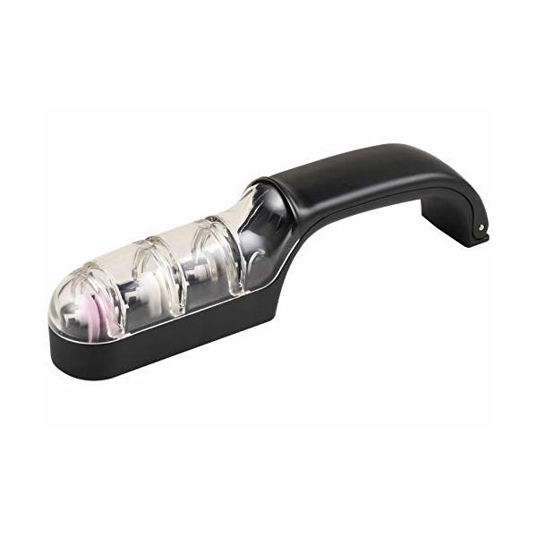 ・ブラック 210×36×55mm M-152・・PatternName:セラミックス砥石+ダイヤモンド砥石・本体サイズ:21×3.6×5.5cm・本体:ABS樹脂、砥石:アルミナセラミックス(中砥石/仕上砥石)・ダイヤモンドスチール(荒砥...