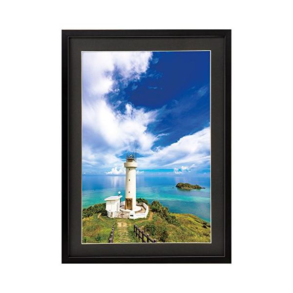 シンプル・ブラック A3ノビ FWMM01-BKA3N・・Color:ブラックSize:A3ノビPatternName:単品・とんな写真にも合う端正でシンプルなデザインの木製フレーム・マット紙外寸法 : W385×H539mm・マット紙抜き...