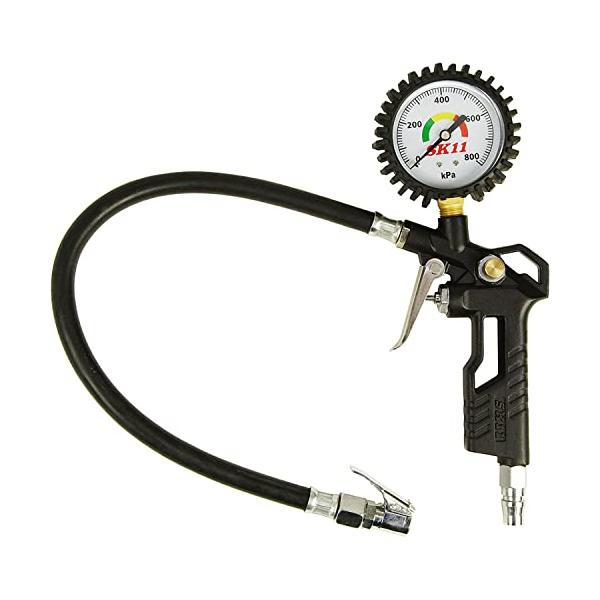 クリップ式チャック・  ATG-001・・Style:クリップ式チャック・バルブ:米式バルブ・チャック形状:クリップ式・最高使用圧力:0.8MPa・計測充填可能範囲:100~700kpa・チャック・ホース取り付けネジ:G1/4