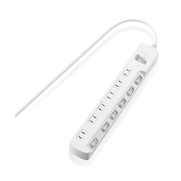 6個口・6個口:3m 単品 T-E7A-2630WH・詳しくは「商品の仕様」「商品の説明」をご確認ください。・待機電力をまとめて節約できる一括スイッチと、接続機器ごとにON/OFFでき、個別に節約できる個別スイッチが付いた省エネタップです。...