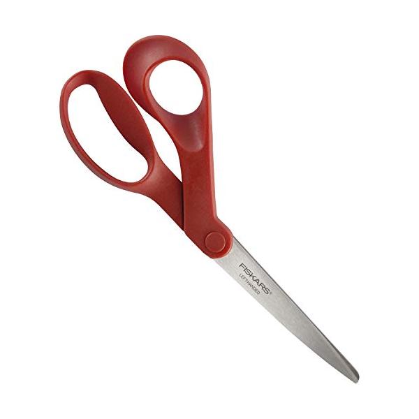 左利き用・Orange  194500-1008・Fiskars 8 Inch All-purpose Left-hand Scissors (12-94508697WJ)・8・Orange