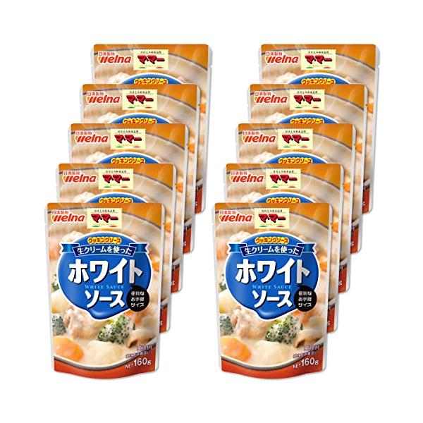 -/160グラム (x 10)/-・PatternName:ホワイトソース・パッケージ個数:10・商品サイズ(高さx奥行x幅):22cm×16cm×11cm・内容量:160g ×10袋・マ・マーホワイトソースは、生クリームを使い野菜の旨味が...