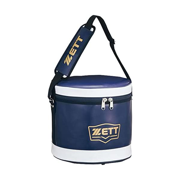 ボールケース・ネイビー/ホワイト 高さ29×径32cm BA256・素材:合成皮革(PVCエナメル)・サイズ:高さ29×径32cm・原産国:中国・部門名:ユニセックス大人