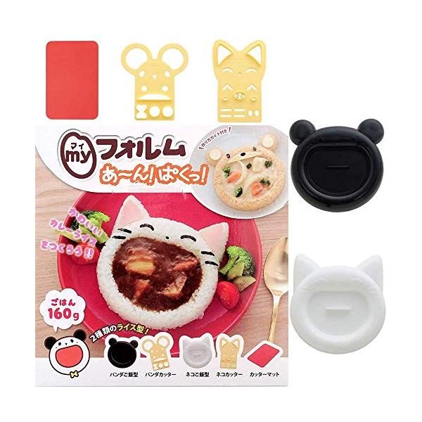 ・ 約135×145×25mm A-76924・・PatternName:1)動物・【素材】ご飯型:ポリプロピレン(耐熱温度120度) 、カッター:ABS樹脂(耐熱温度80度) 、カッターマット:シリコーンゴム(耐熱温度180度)