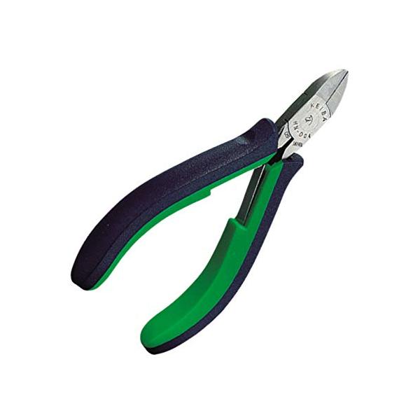 HNC-D04・グリーン  HNC-D04・・Style:HNC-D04・線材やプラスチックの切断に・用途:切る・切断能力:軟鉄線/φ1.0mm、軟銅線/φ1.2mm、より線/φ1.2mm・仕様:スプリング付、材質:CR-V70C鋼・全長:...
