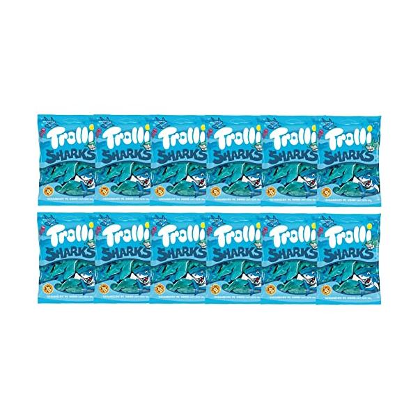 ・青 100グラム (x 12) TR06・シャークグミキャンディ100g×12袋