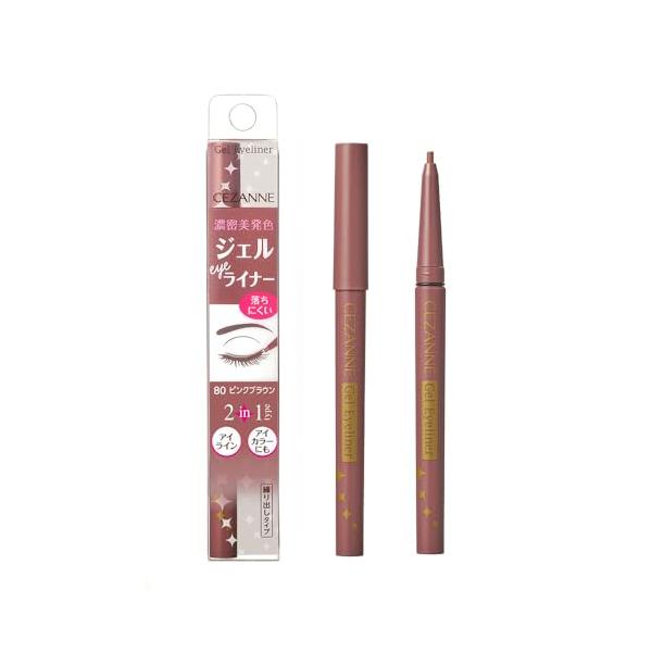 80 ピンクブラウン/0.1グラム/-・Color:80 ピンクブラウンSize:0.1グラム・パッケージ個数:1・描き心地なめらか高密着2in1ジェルアイライナー。