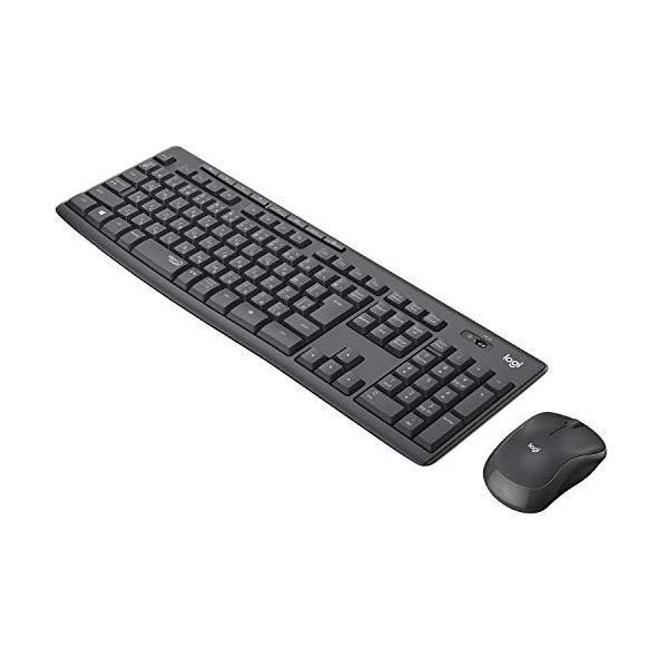 ・グラファイト  MK295GP・・Color:グラファイト・従来モデルより90%の操作音を削減した静音キーボードとマウスのセット・8つのショートカットキーとテンキーを搭載した耐水設計/キーボード・柔らかな丸みのシルエットで持ちやすいコンパ...