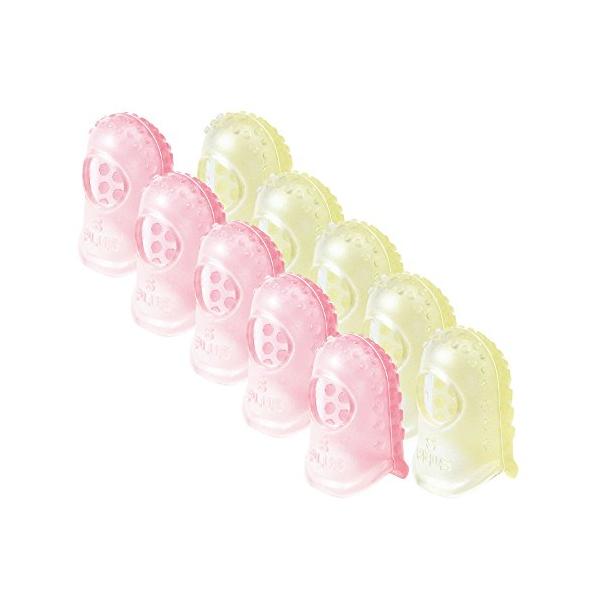 ・カラーミックス(ピンク、イエロー各5個) S KM-401H MIX・・Size:S・メクリッコのキャップ型！無臭素材のため、ゴム臭さ解消！ムレにくい通気穴付きデザインでつけ心地もソフトです。・   優れためくり性能に加え、見た目の楽しさ...