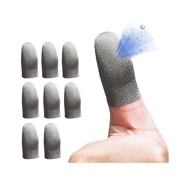 ・グレー  apn0449・【高感度】タッチパネルでのゲームの細かな操作や連打、スムーズな動きをできる同時 に、 反応が早くなり、操作体験も良くなり、ゲームのレベルアップに繋がります。・   【伸縮性＆耐久性】弾性銀繊維で作られて、指を束縛...