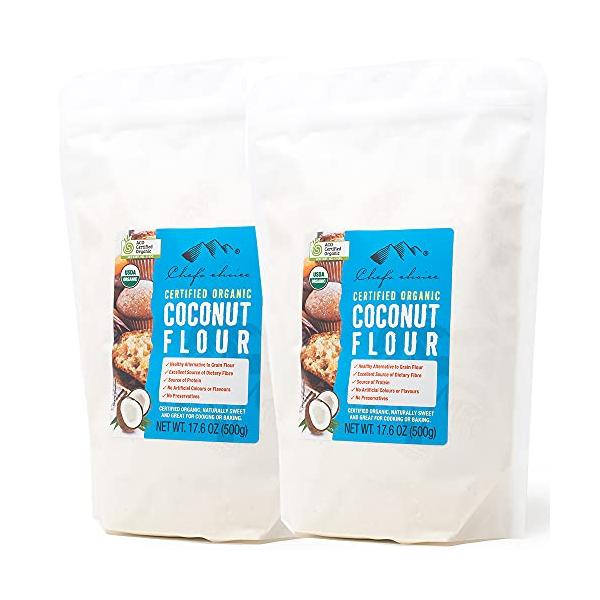 ・白 1キログラム (x 1) ・・Size:1キログラム (x 1)・有機椰子粉(椰蓉)500g 未漂白、無添加、100%ナチュラル。・小麦粉の代用に、スコーンなどのサクサク系に相性抜群です。食物繊維が豊富でココナッツオイルに含まれる中鎖...