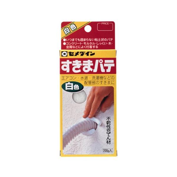 1個・白色 200g HC-146・・Color:白色Size:200gStyle:1個・かたまらないパテ・色:白・用途:クーラー配管の壁穴・流し台の排水管の取付穴の隙間等の充てん・内容量:200g・粘土状なので造形しやすい