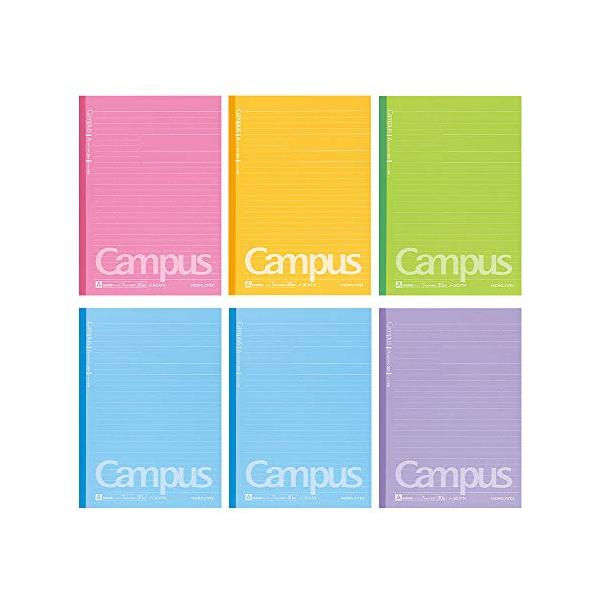 6冊セット(青2冊)・5色 A罫(7mm) AMノ-3CATNX6・・Size:A罫(7mm)Style:6冊セット(青2冊)・限定!よく使われるブルーが1冊追加になった6冊パックです・罫線上に等間隔に並んだドットを活用することでノートを美...