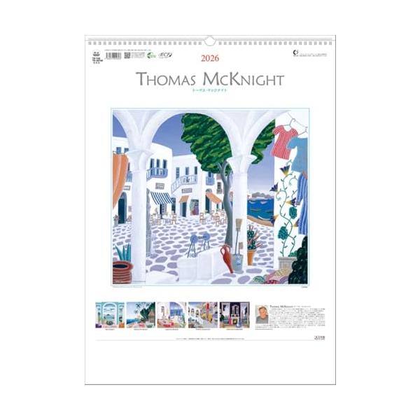 -/本体サイズ：608x425mm/壁掛け　Ａ／２切・７枚/CL26-1051・パッケージ個数:1・使用時サイズ：61×43サイズ・枚数（ページ数）：7枚・壁掛け・(c)Thomas McKnight
