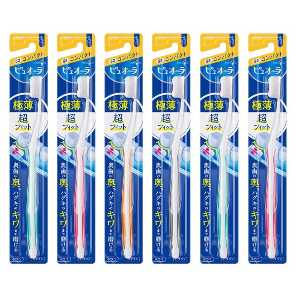 ・マルチカラー 6本 2023092647005・Size:6本・極薄超フィット。奥歯の奥、ハグキのキワまで磨ける