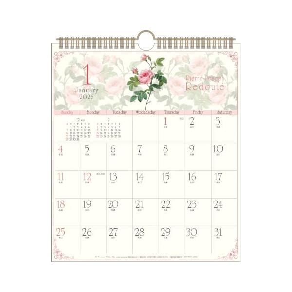 マルチカラー/-/1000136919・パッケージ個数:1・ばらの香りには優雅な雰囲気を演出し、気分の高揚をもたらす効果があります。・サイズ：300×260ｍｍ・12枚つづり・リング仕様・ばらの香料インク使用