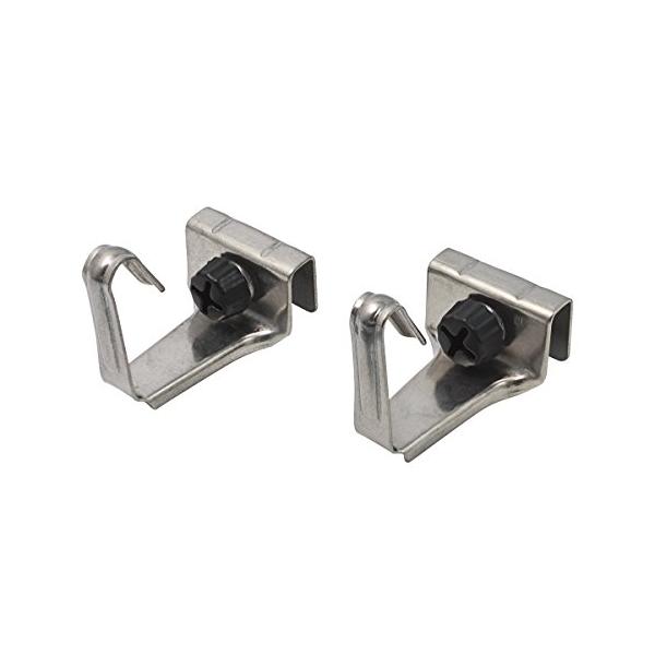 ・シルバー ミニサイズ STミニ・・Size:ミニサイズ・サイズ:幅6×長さ6cm・素材・材質:本体＝ステンレス ネジ＝ジュラコン樹脂・生産国：中国・セット内容・付属品：2個入・耐荷重：2本・2kg