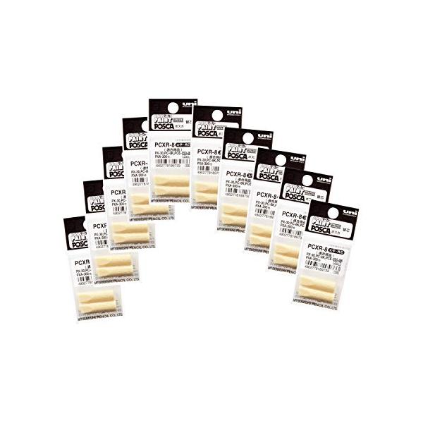 ・  ハコPCXR8・【替芯】アルコール系溶剤ペイントマーカー、ポスカ、ブラックボードポスカ用替芯・【適合本体】太字角芯用(適合品番:PXA-300・PX-30・PC-8K・PCE-250-8K) 【材質】アクリル繊維・【交換方法1】ペン芯...