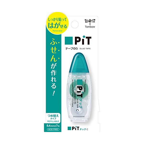 ・透明  PN-CK・Color:グリーン・【幅×長さ】8.4mm×7m・【用途】メモや資料の仮止め・【特長】しっかり貼れて、キレイにはがせる・【特長】手になじんで使いやすいオーバルボディ・商品サイズ (高さ×奥行×幅): 60mm×23m...